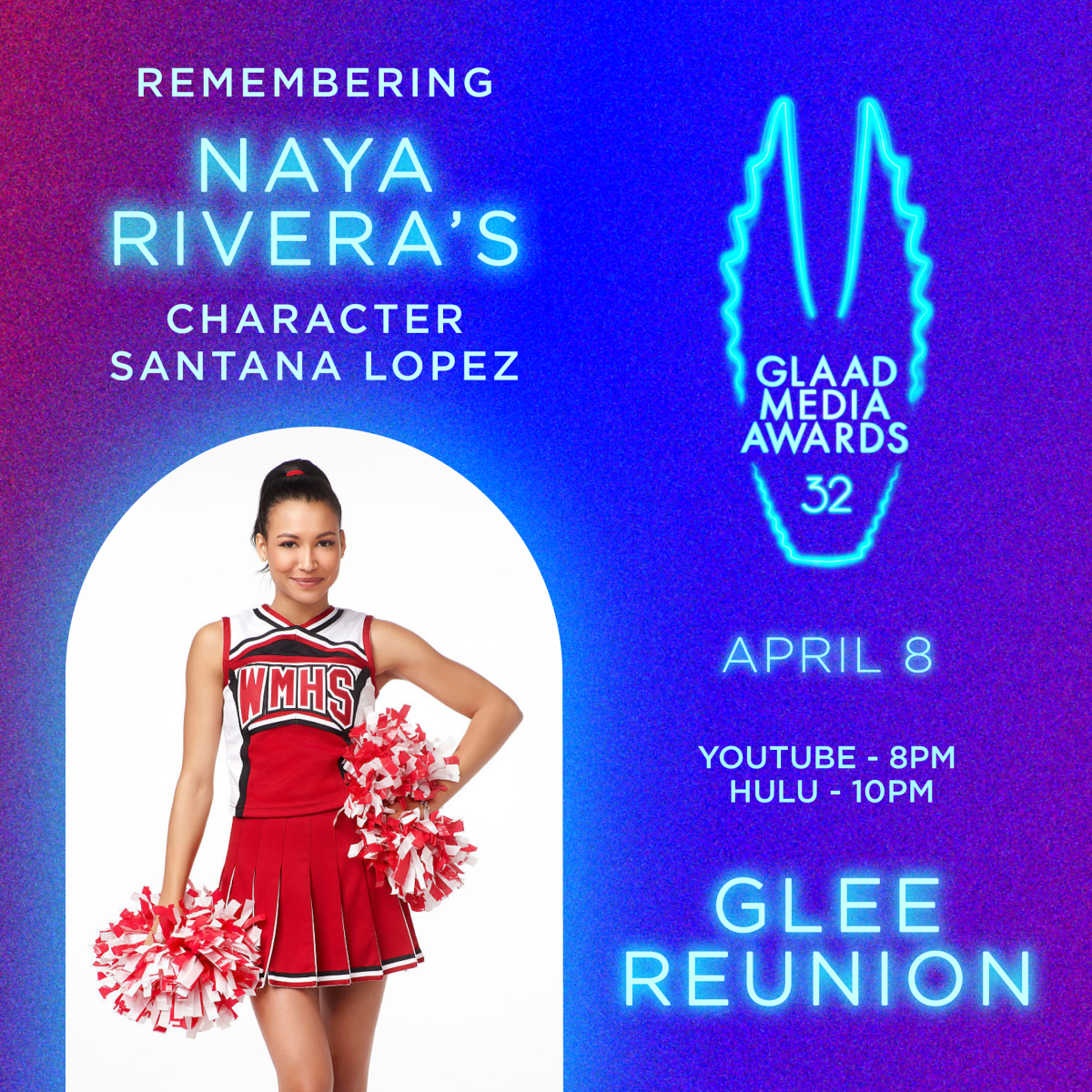 “Glee” cast to reunite at the 32nd Annual GLAAD Media Awards to honor ...